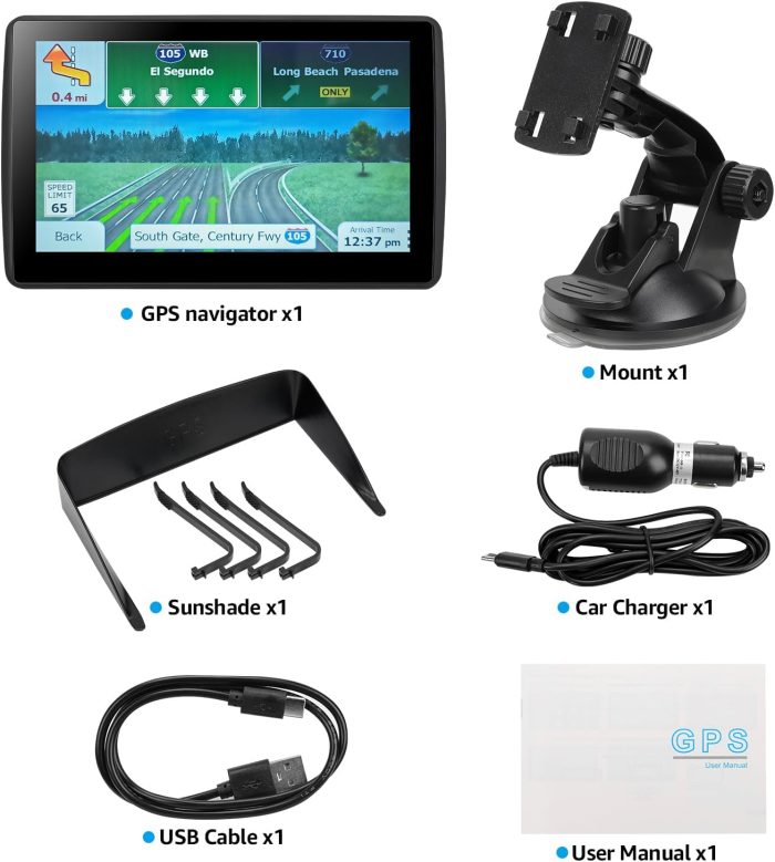 Motorcycle Gps Bike Computer GPS Navigator For Car Truck RV, 9-inch ...